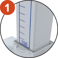 Training high jump uprights with 20kg base