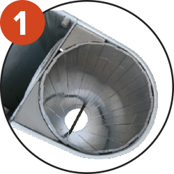 Ground sockets Ø90mm with integrated lid for tennis posts