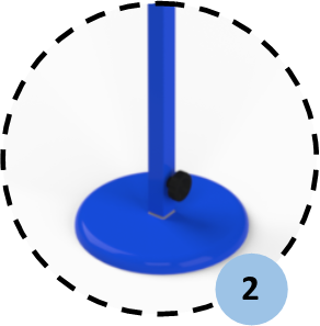 Sodex Sport - Training high jump posts with 20kg foot base