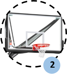 FIBA 3x3 basketball goals