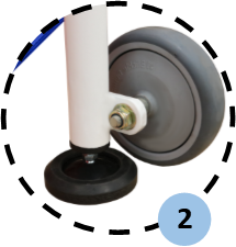 Mobile volleyball referee stand for competition